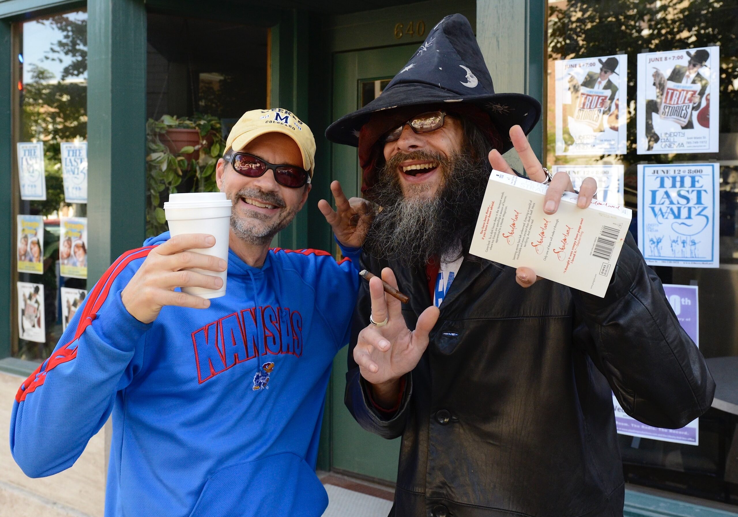 This Lawrence man offered the peace sign, and the community often ...